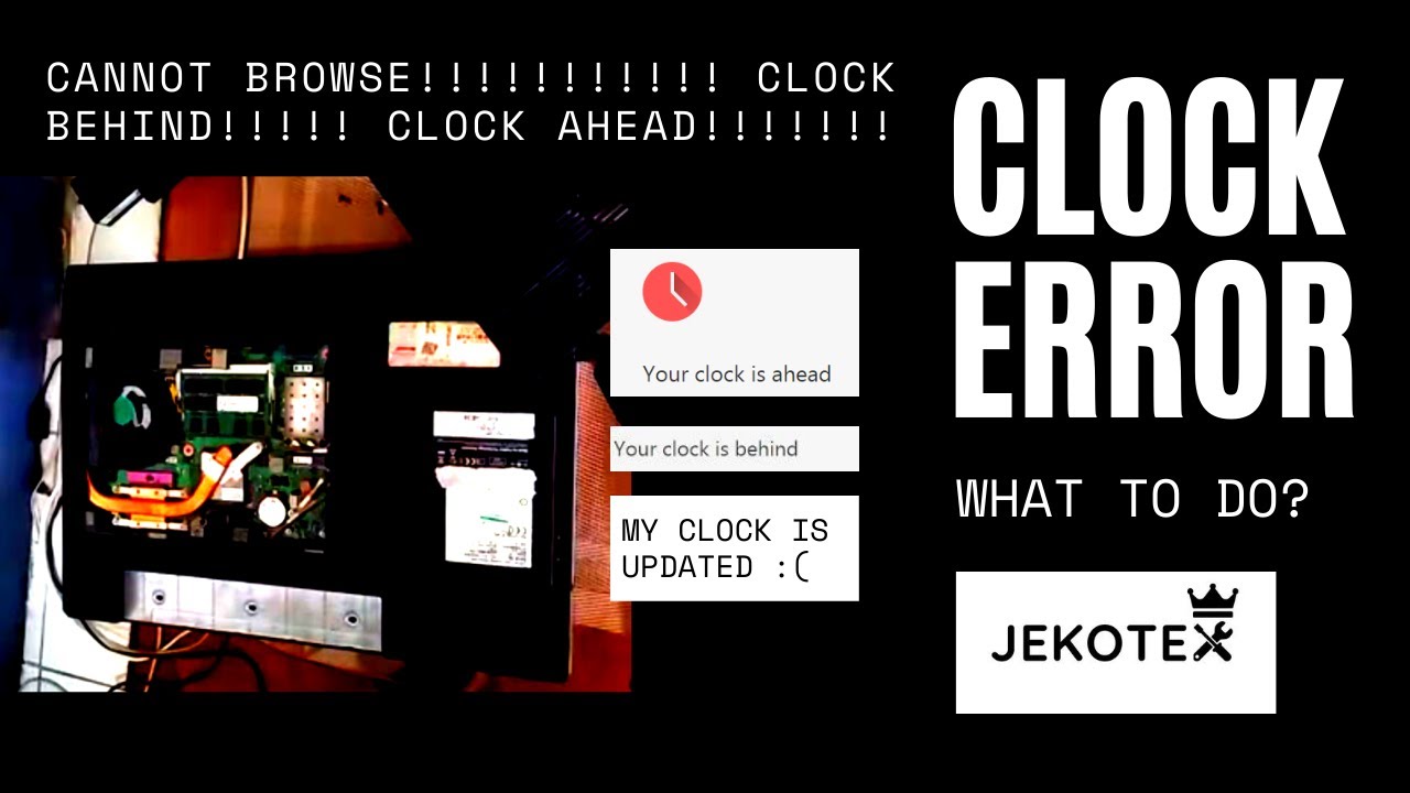 Error Message In Laptop clock Is Behind YouTube Error Message In Laptop clock Is Behind YouTube