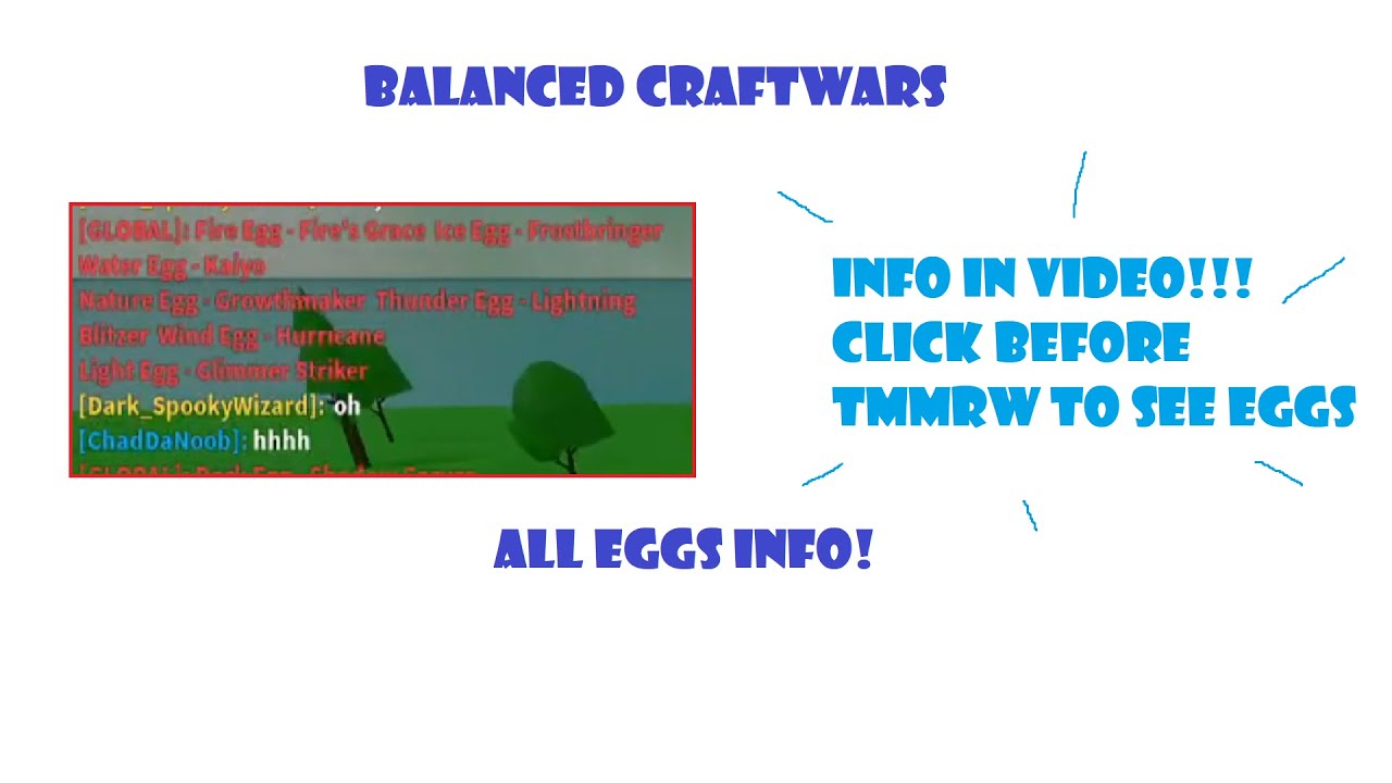 Egg Information Balanced Craftwars Overhaul YouTube Egg Information Balanced Craftwars Overhaul YouTube
