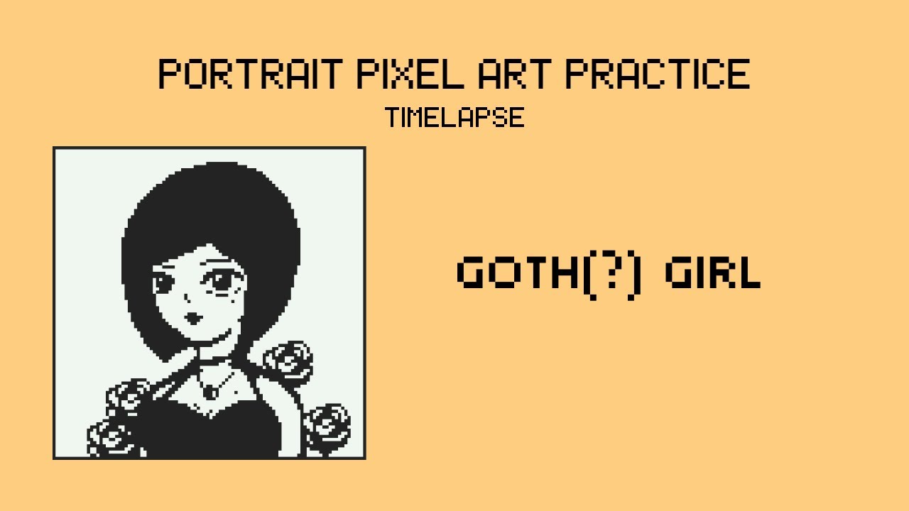 Goth(?) Girl | Pixel Art Timelapse - YouTube