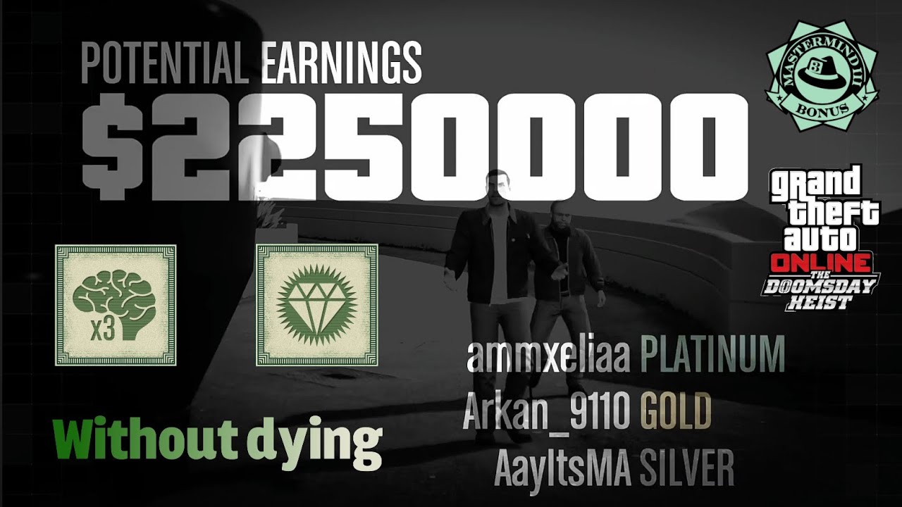 Gta v online criminal mastermind and elite challenge doomsday heist ...