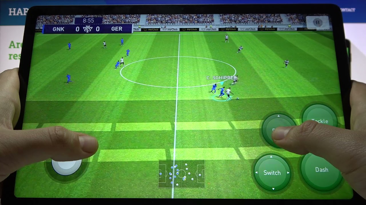 PES Mobile Gameplay on Lenovo Tab P11 – Pro Evolution Soccer Quality ...