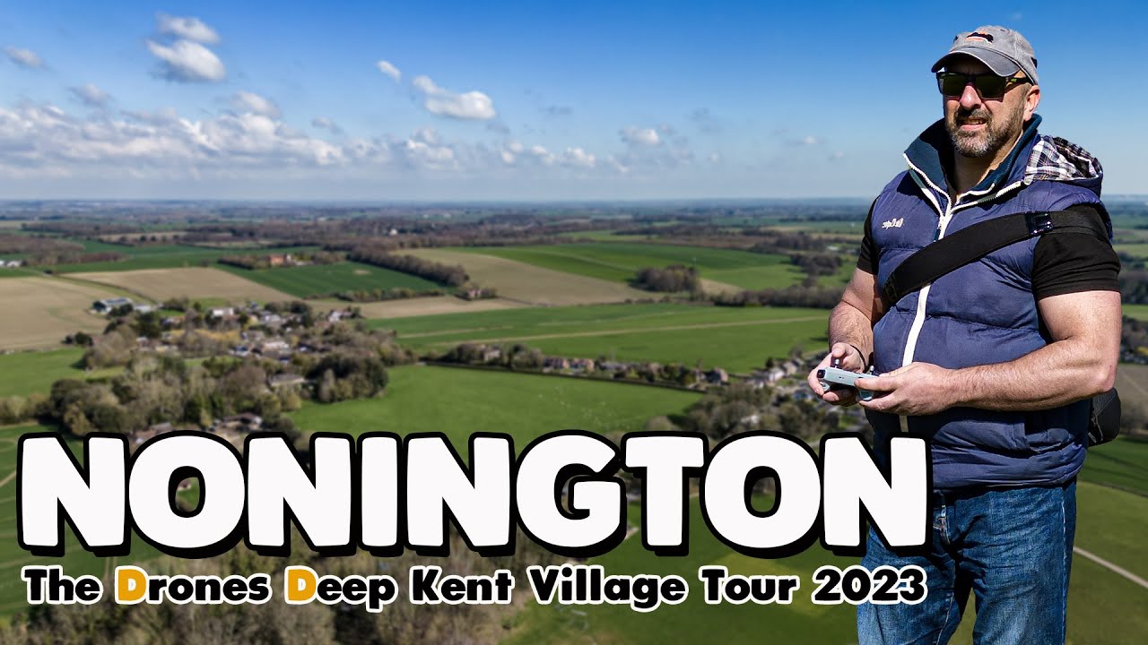 Nonington From the Air as Seen in 2023 - The Drones Deep Kent Village ...