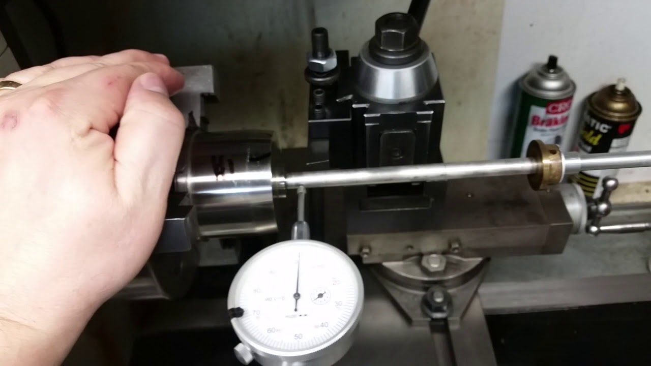 How to straigten a machined metal rod using a lathe without cutting ...