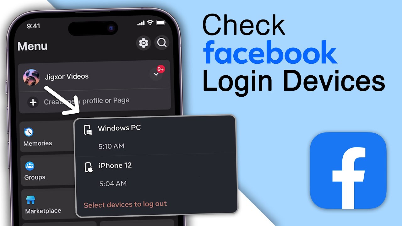How To Check My Facebook Login Devices! [2024] - YouTube
