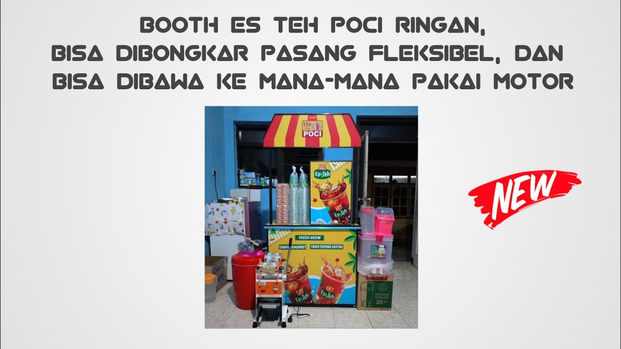 BOOTH TEH POCI INI SANGAT RINGAN, BISA BONGKAR PASANG DAN BISA DIBAWA ...