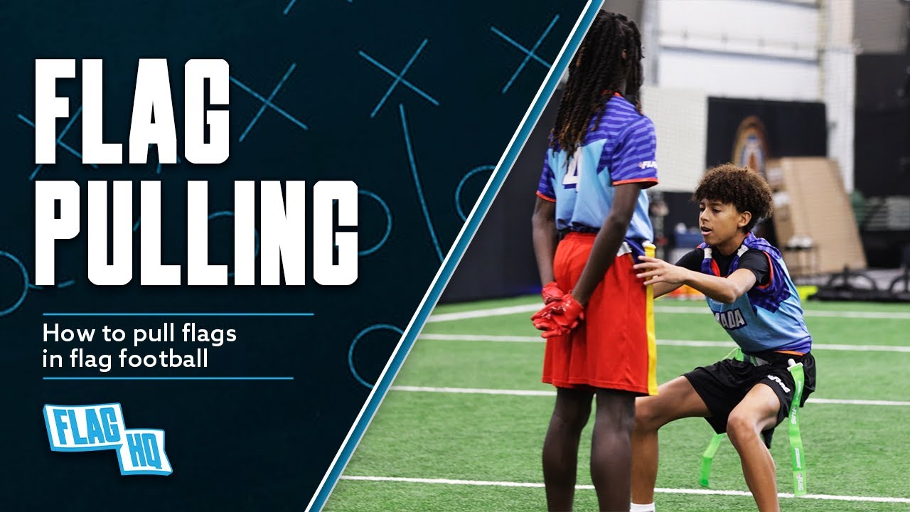 How to Properly Pull Flags | Flag Football Defensive Skills | Flag HQ ...