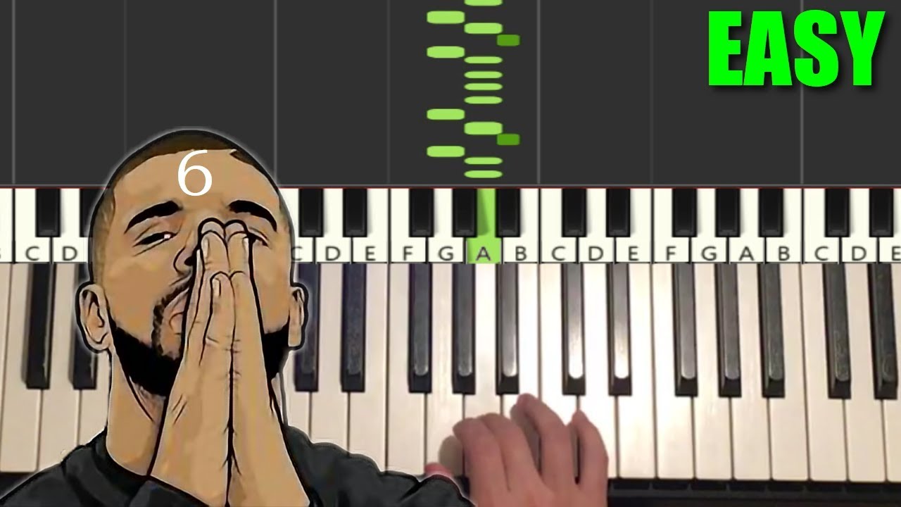 Drake - 6 God (EASY Piano Tutorial Lesson) - YouTube