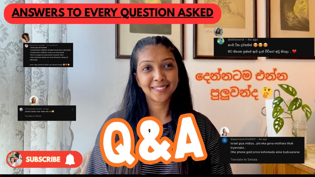 😊Q & A අහපු හැම ප්‍රශ්නයටම උත්තර.🤔 Answers to every question asked 👈 ...