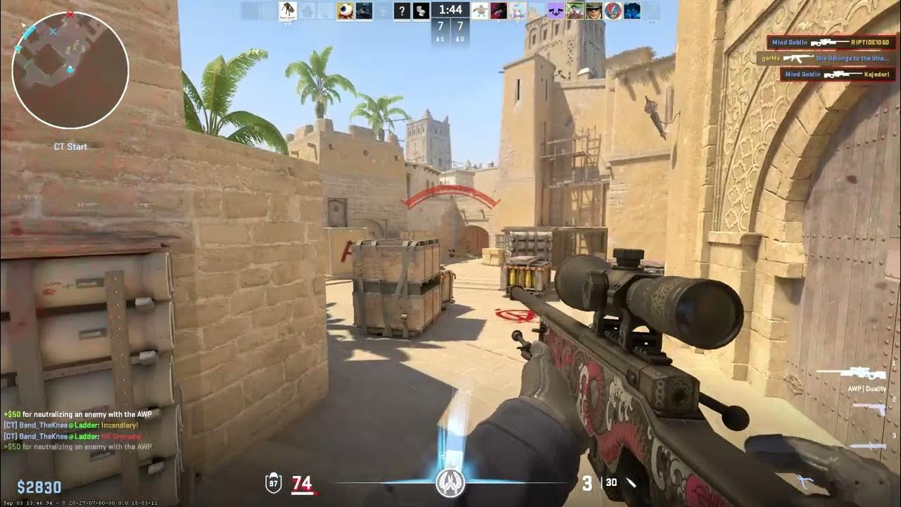 Counter Strike 2: Made them nervous with the collat - YouTube