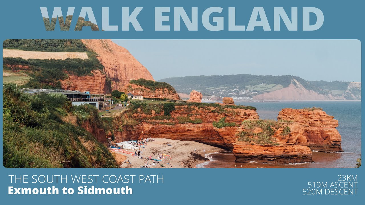 Walk England: The South West Coast Path Section 44 - Exmouth to Sidmouth (timelapse) - YouTube