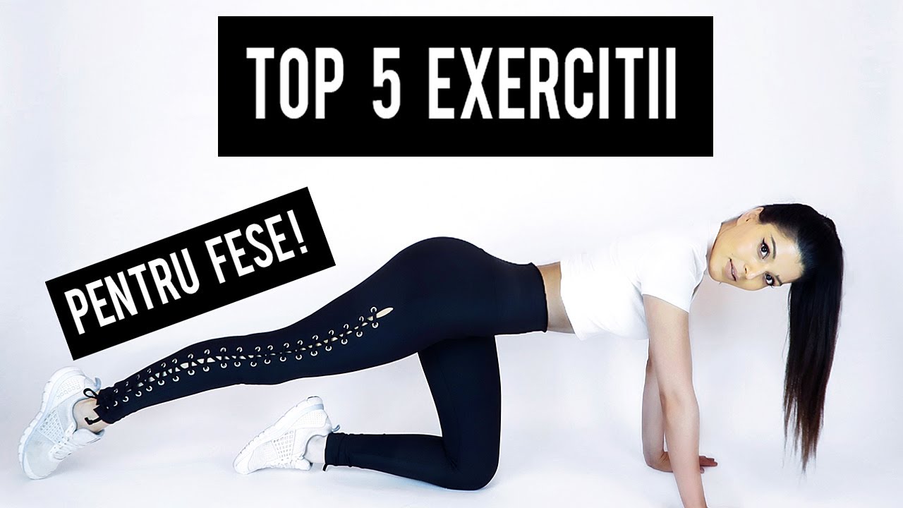 TOP 5 EXERCITII PENTRU FESE ! / 10 MIN BOOTY BURN // No Equipment [HD ...
