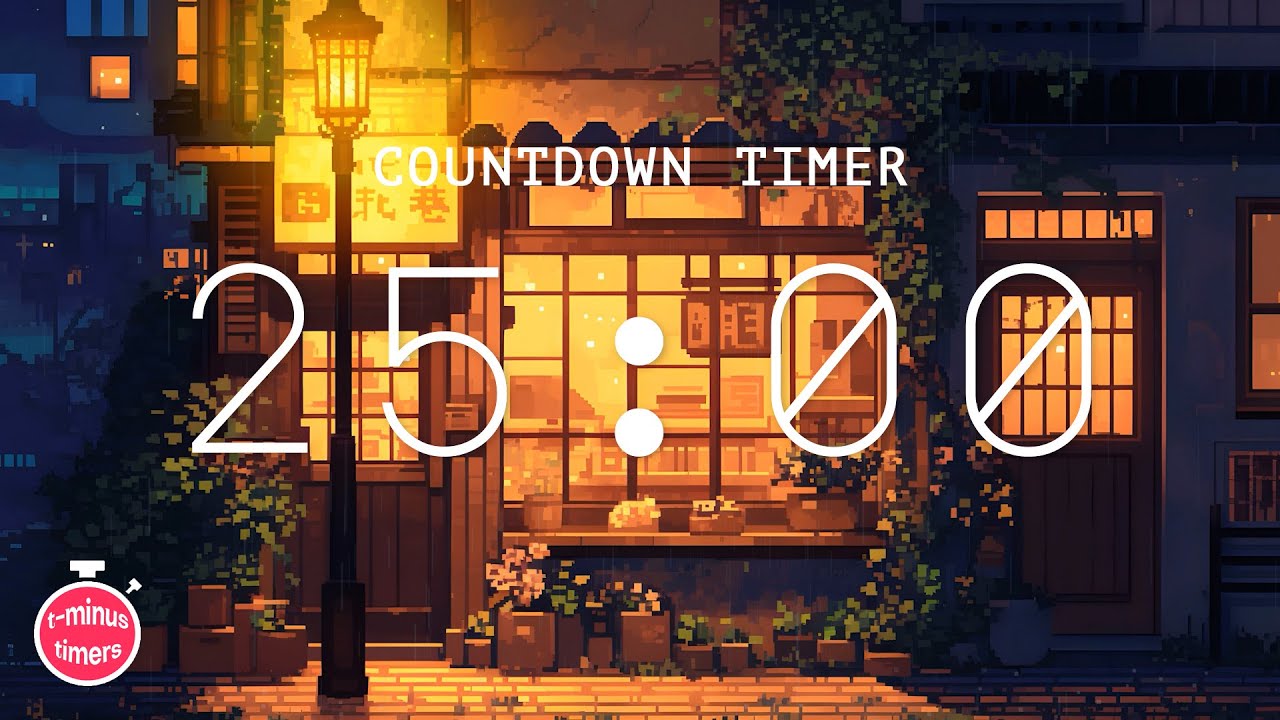 25 minute lofi timer for focus - YouTube
