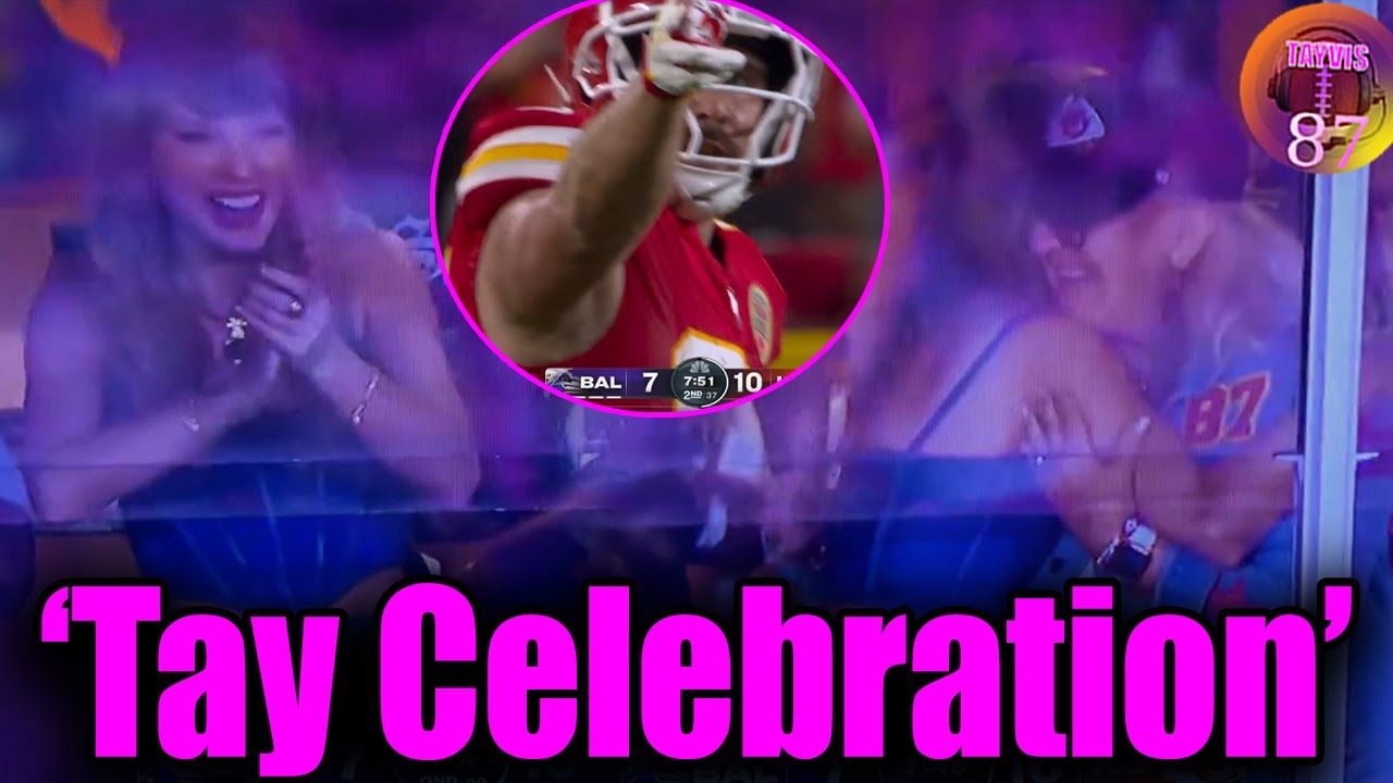 OMG! Travis points at Taylor Swift hugging Donna celebrating history ...