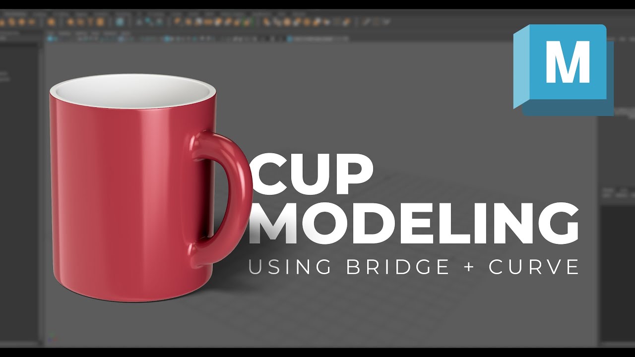 Maya 3D Cup Tutorial – From Cylinder to Rendered Product - YouTube
