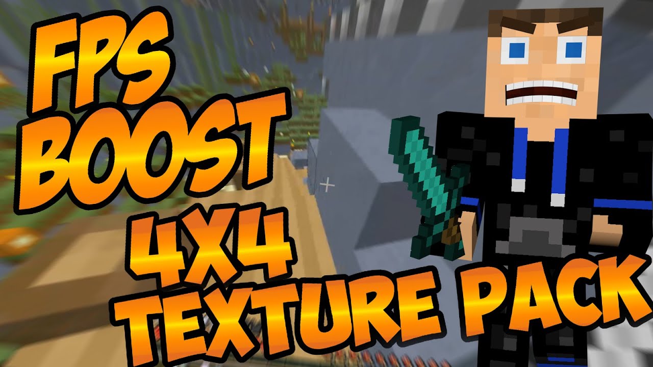 FPS BOOST!! | 4x4 TEXTURE PACK!! - YouTube