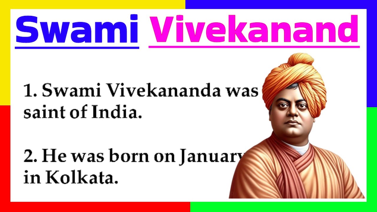 10 Lines On Swami Vivekananda in English | Essay On Swami Vivekananda ...