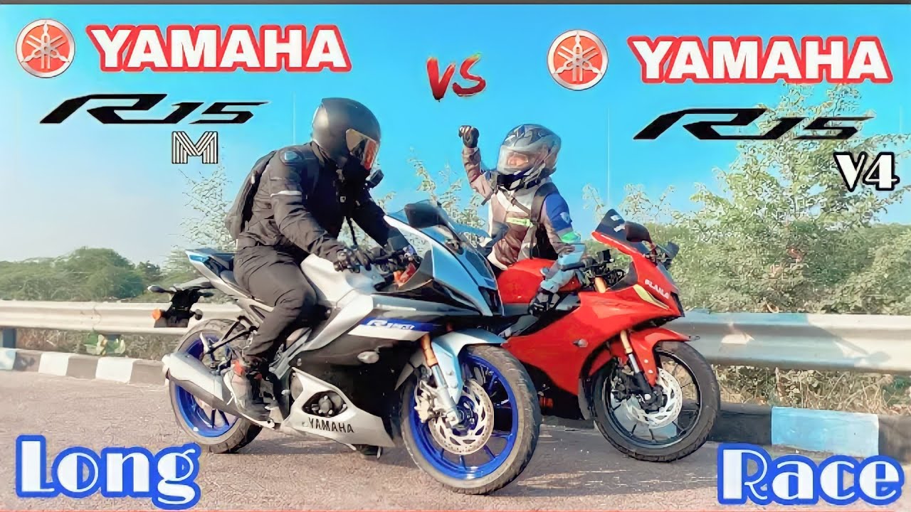 drag racing for R15 V4 red vs R15 M long race #themaheshvolger9987 ...