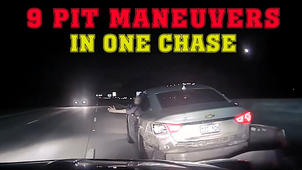 9 PIT MANEUVERS in ONE Chase. Epic High Speed Police Chases. - YouTube