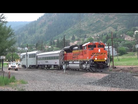 BNSF Rio Grande River and SD70ACe at Palmer Lake / Loud Airchime K5LLA ...