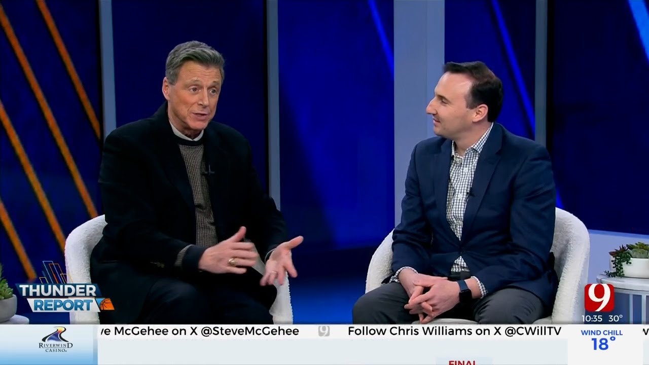 OKC Thunder Sideline Reporter Nick Gallo Joins Dean Blevins On The ...