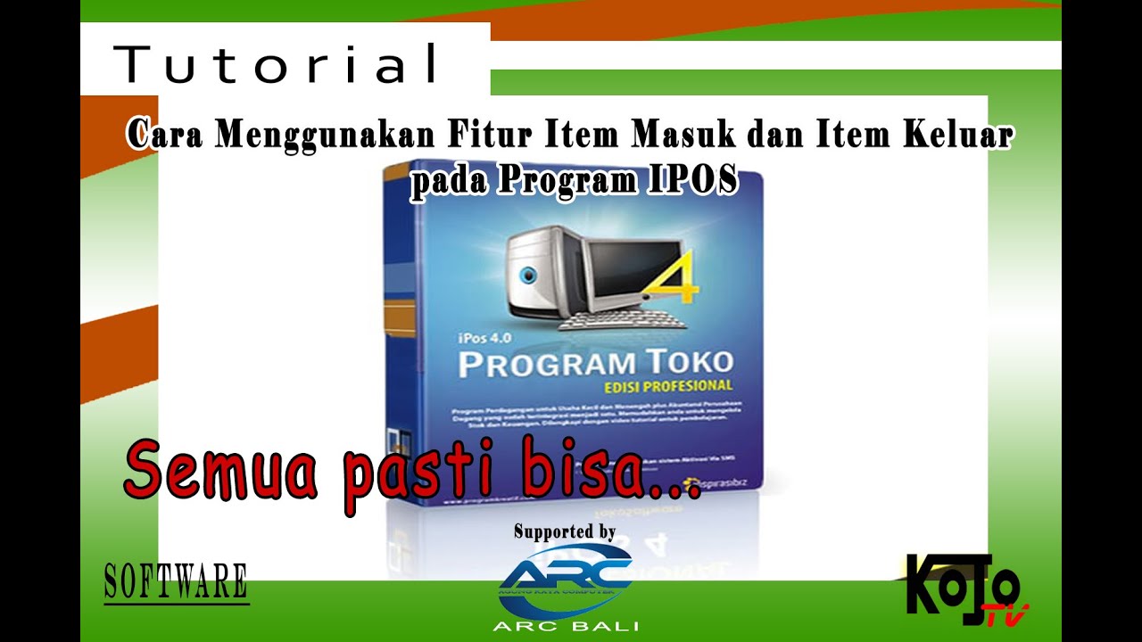 Cara Menggunakan Item Masuk dan Item Keluar pada program IPOS - YouTube