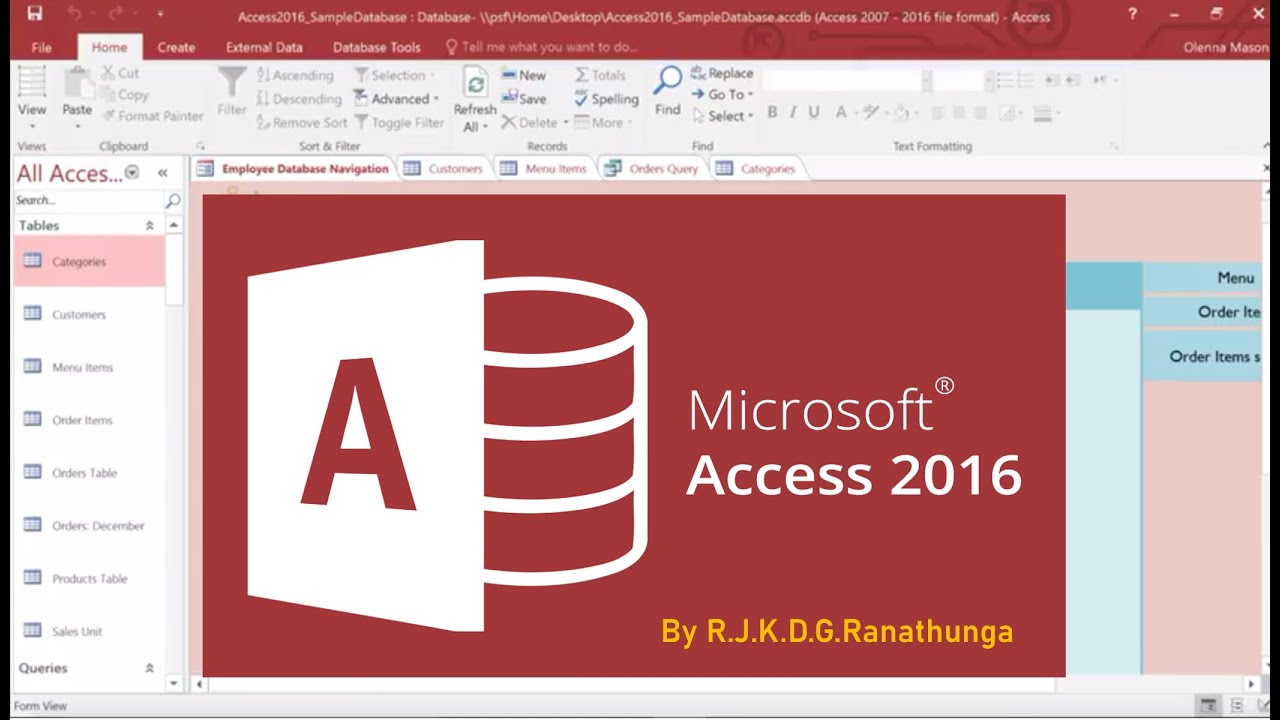 11 Access - Multi Table Queries Part 2 | Computer Podda - YouTube
