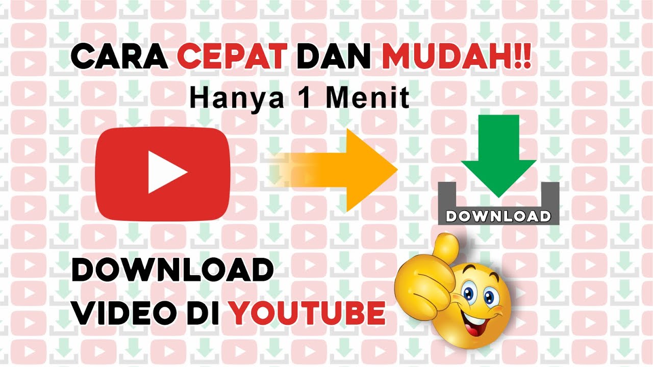 Cara download video di Youtube paling cepat simpel dan mudah!! Terbaru ...