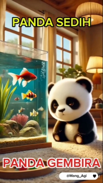 Anak Panda Sedih Anak Panda Senang #panda #hewanlucu - YouTube