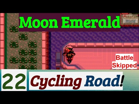 Pokemon Moon Emerald Part 22 PokeFan Exploring Cycling Road | GBA Rom ...