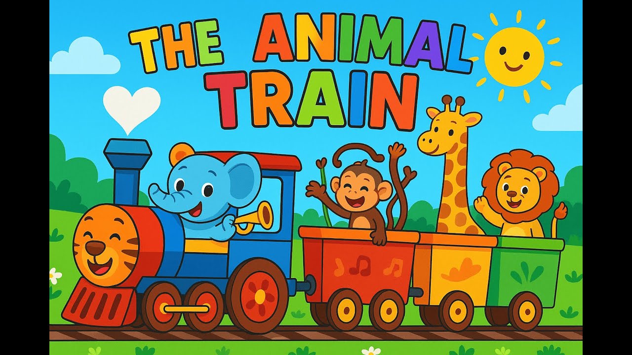The Animal Train | Nursery Rhymes & Kids Songs - YouTube