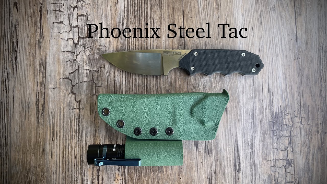Phoenix Steel Tac (by Richard Spitzl) Kydex Sheath - YouTube