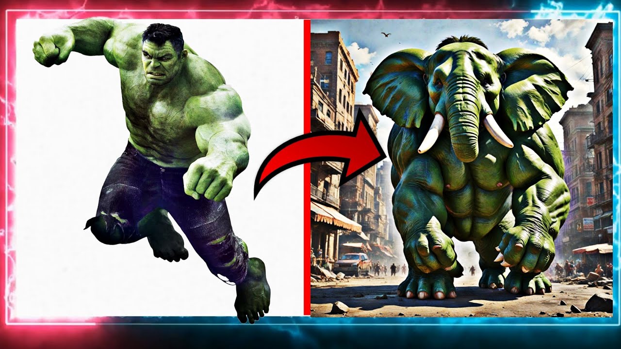 AVENGERS But ELEPHANT VENGERS 🔥 All Characters Marvel & DC 2024😱 - YouTube