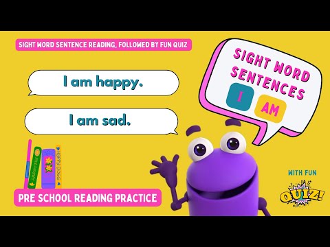 Practice Reading | Sight words | Sight word Sentences | I am | Reading ...