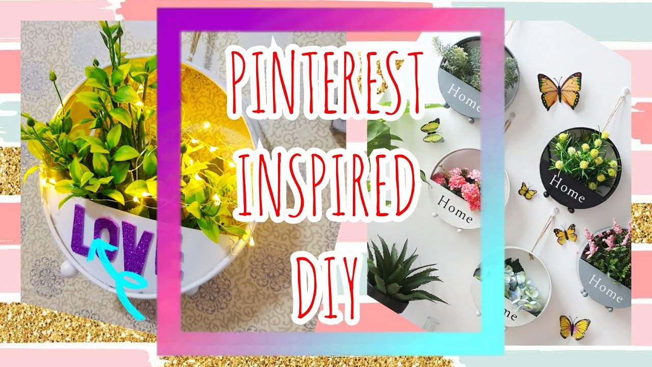 DIY PINTEREST INSPIRED DECOR #1 | QUICK & EASY - YouTube