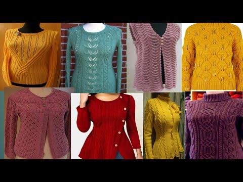 Very Beautiful and knitting stitch pattern for sweater l New style ...