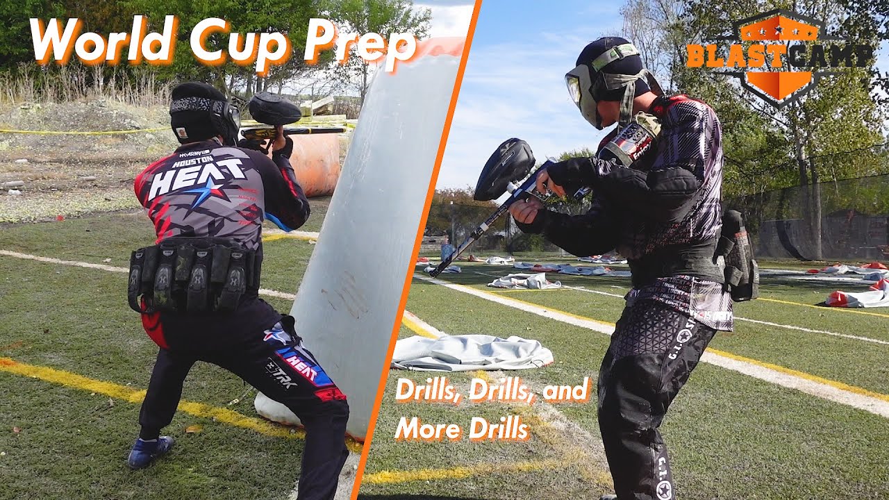 Drilling with Pro Paintball Players - YouTube