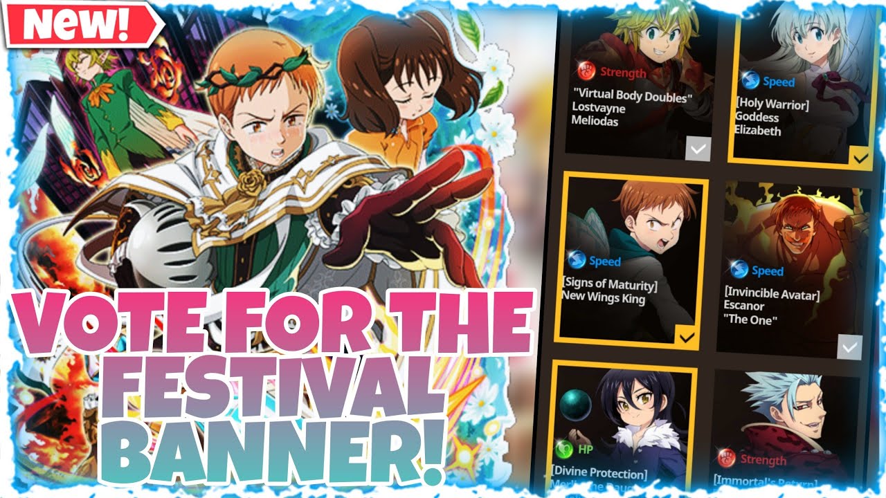 WE GET TO VOTE FOR THE NEW FESTIVAL BANNER! WHO TO CHOSE FOR THE SURVEY ...