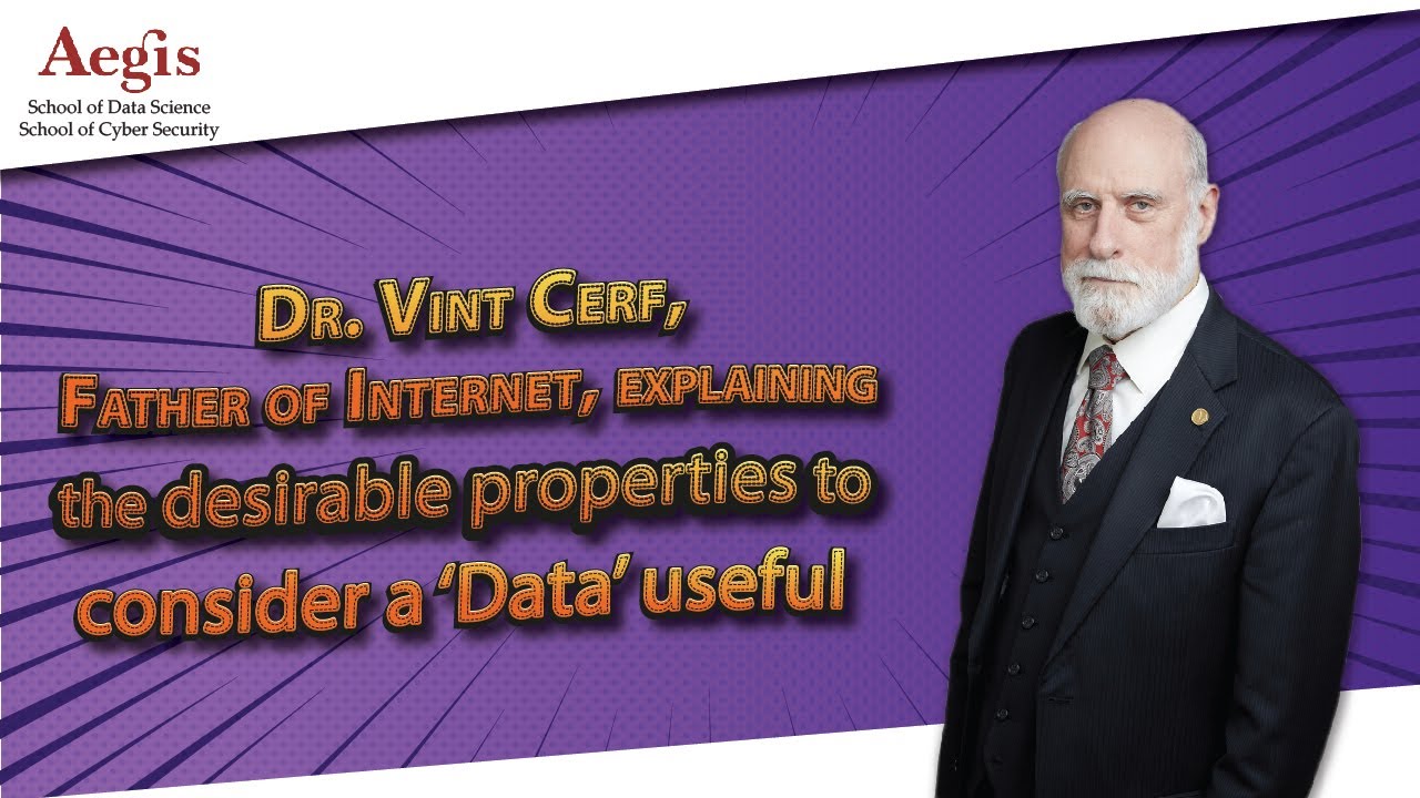Dr. Vint Cerf, Father of Internet,Co-creator of TCP, explaining the ...