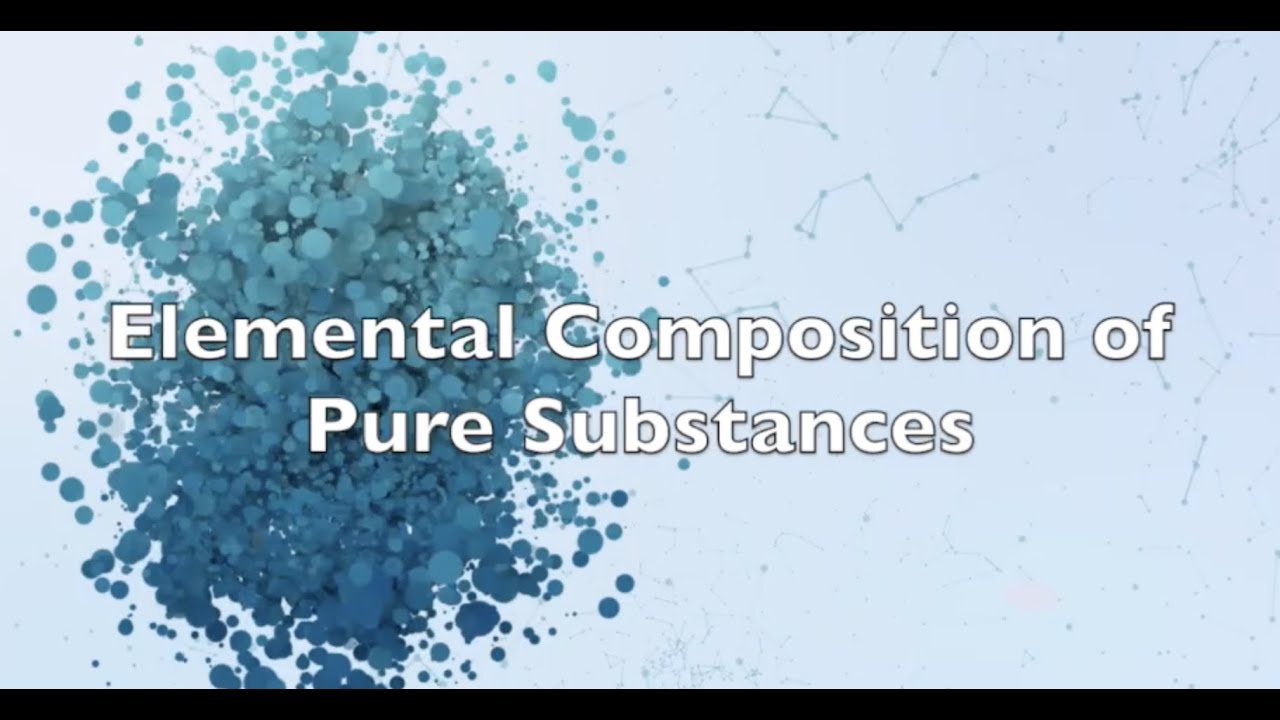 1.3 Elemental composition of pure substances - YouTube