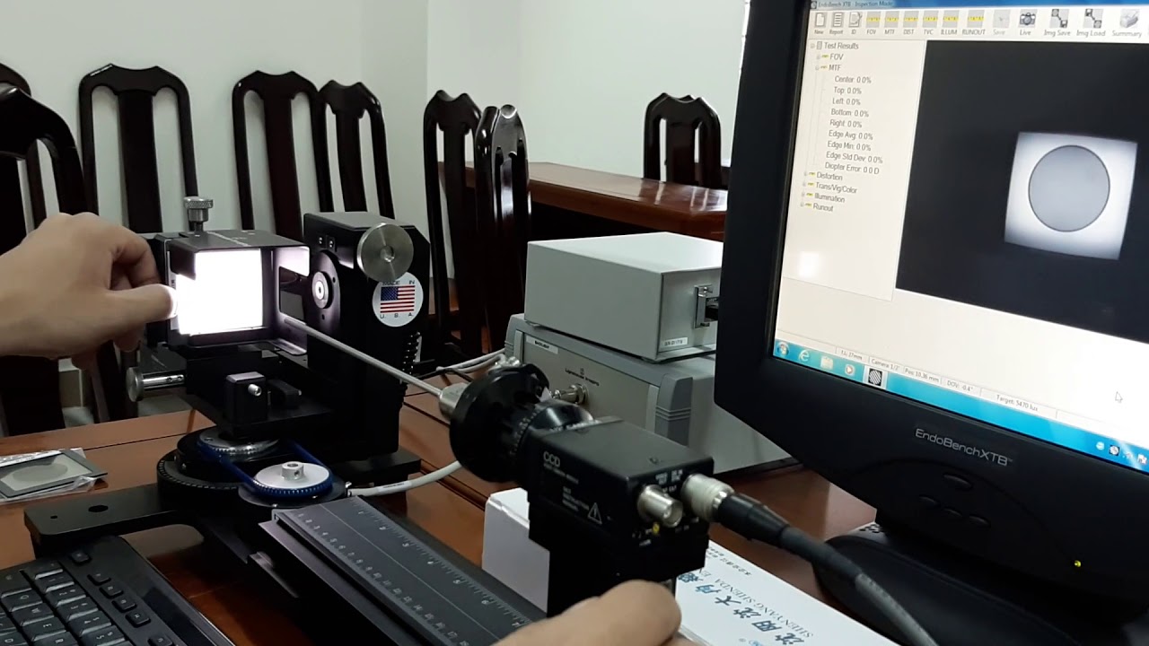 Cấu hình FOV và đo Diopter - Light House Optics - Endobench XTB - YouTube