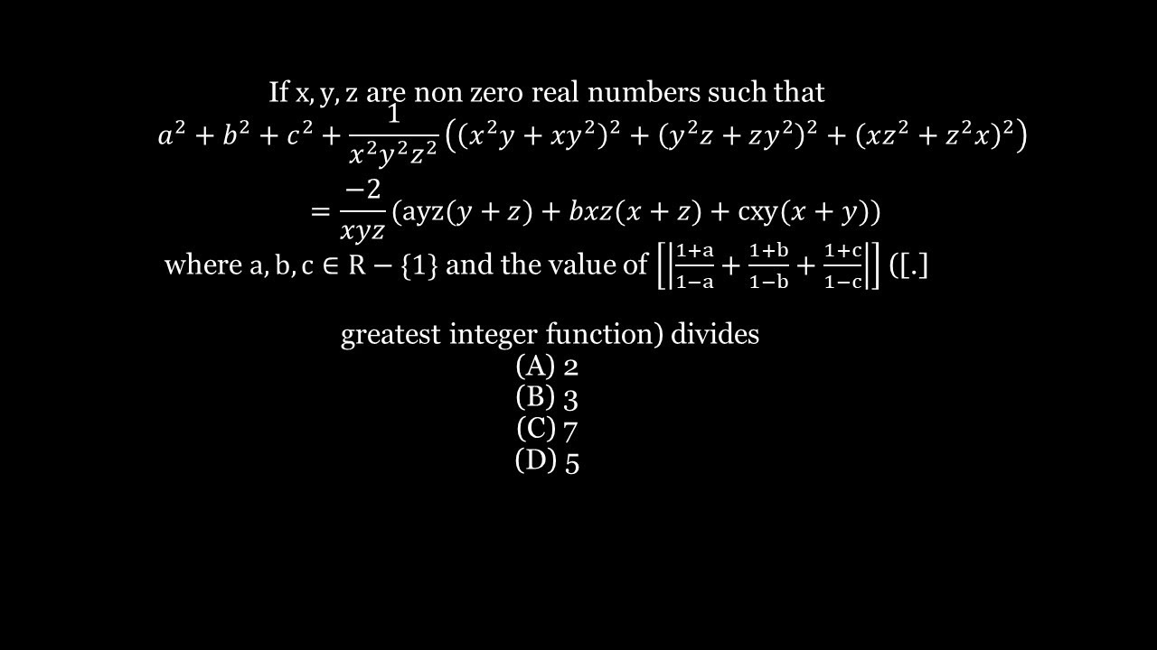 Problem 21 from Allen Test Papers for Jee Math - YouTube