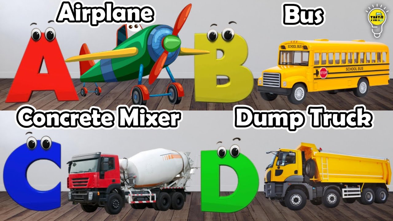 Vehicles Alphabet Song for kids | Vehicle ABC Song | Phonics for Kids ...