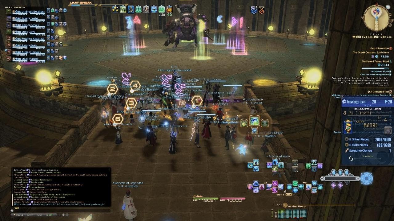 FINAL FANTASY XIV The Forked Tower: Blood (Boss 4 Magitaur) clear - YouTube