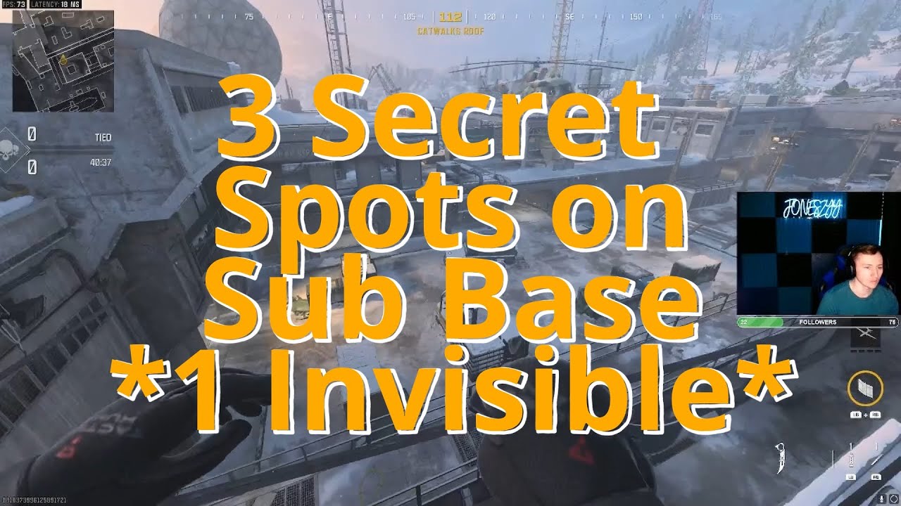3 Secret Spots on Sub Base *1 Invisible* Call of Duty: Modern Warfare 3 ...