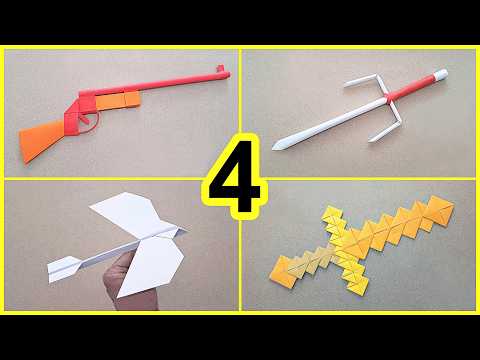EN İYİ 4 KAĞIT OYUNCAK | ORİGAMİ TUTORİAL | PAPER CRAFTS