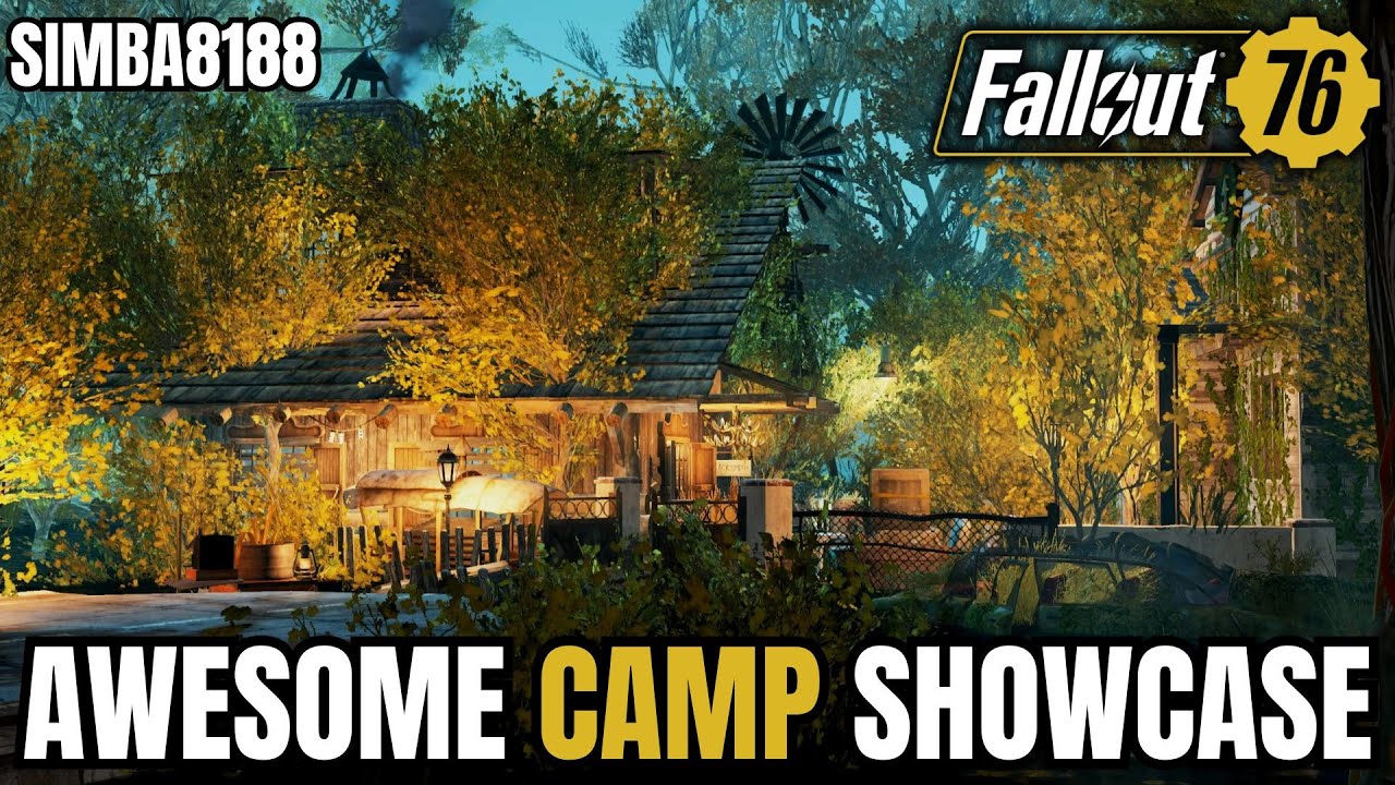 Fallout 76 Awesome Builds | Sunken Village Camp! - YouTube