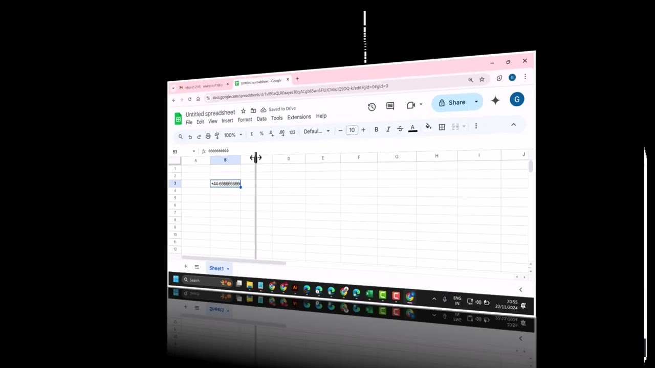 Display Number As A Phone Number In Google Sheets YouTube Display Number As A Phone Number In Google Sheets YouTube