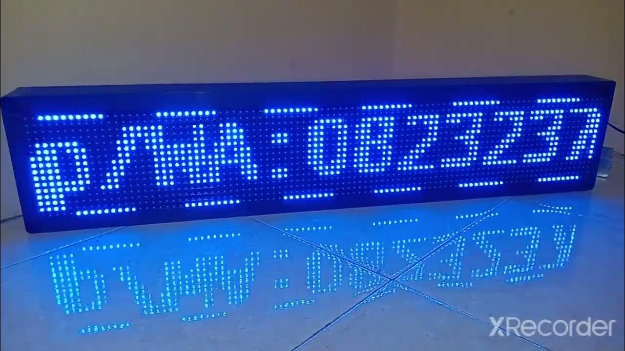 Cara Membuat RUNNING TEXT 2 Sisi Menggunakan Panel P10 dan Kontroller HD W00 - YouTube