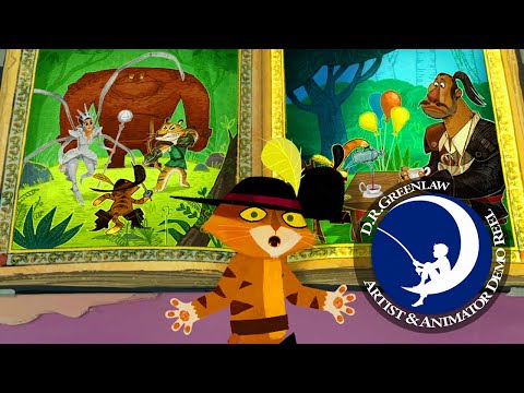 D.R. Greenlaw: Puss In Boots Demo Reel ('Puss In Book' Interactive Episode)
