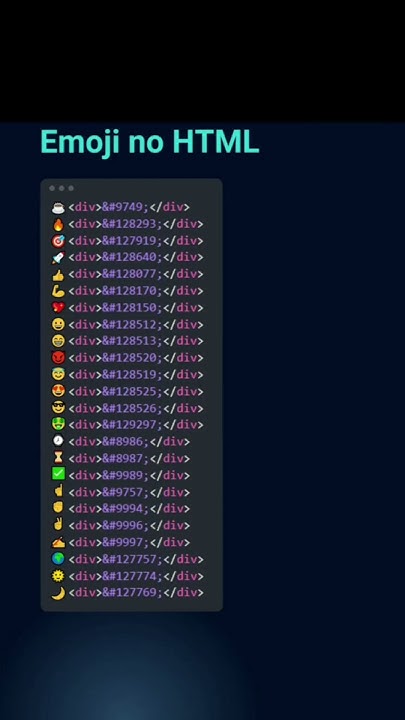 html emojis. #coding #webdesign #viralshort #css #explorepage #trendingshorts - YouTube